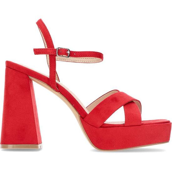 Chaussures à talons AZAREY 531G122 - Rouge - Femme - Textile - Talon ...