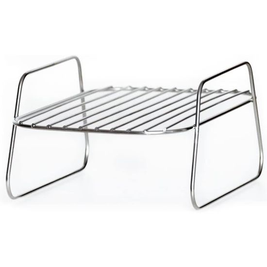 Support Réversible En Acier Inoxydable 304 Compatible Avec Friteuse Ninja Dual Air Fryer (1 X ...