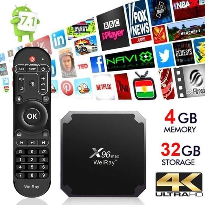 MEDIA STREAMER - BOX MULTIMEDIA Smart TV BOX 4GB+32GB WEIRAY® X96 Max ...