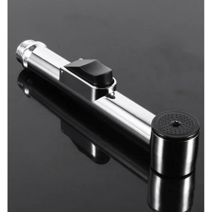 Chrome plaqué shattaf, jet douche tenu dans la main de jet de douche de ...