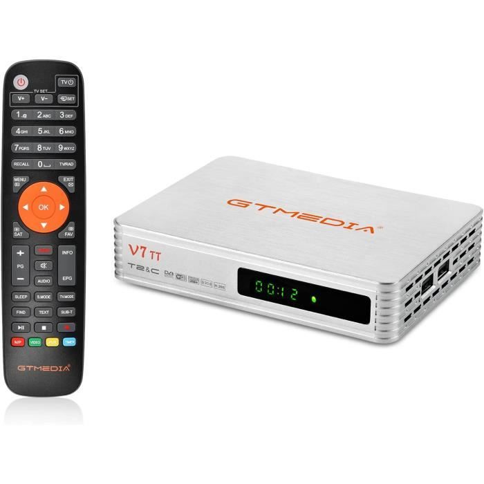 V7 TT Decodeur TNT Sat pour DVB-T - T2, Récepteur DVB-C + Câble TV ...