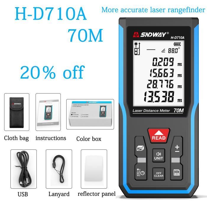 Outil de mesure électronique,télémètre Laser numérique,Roulette électronique,mesure à bande ...