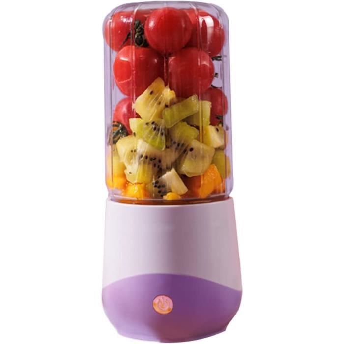 500Ml Mini Mixeur Fruits Portable En Plastique Avec 4 Lame En Acier ...