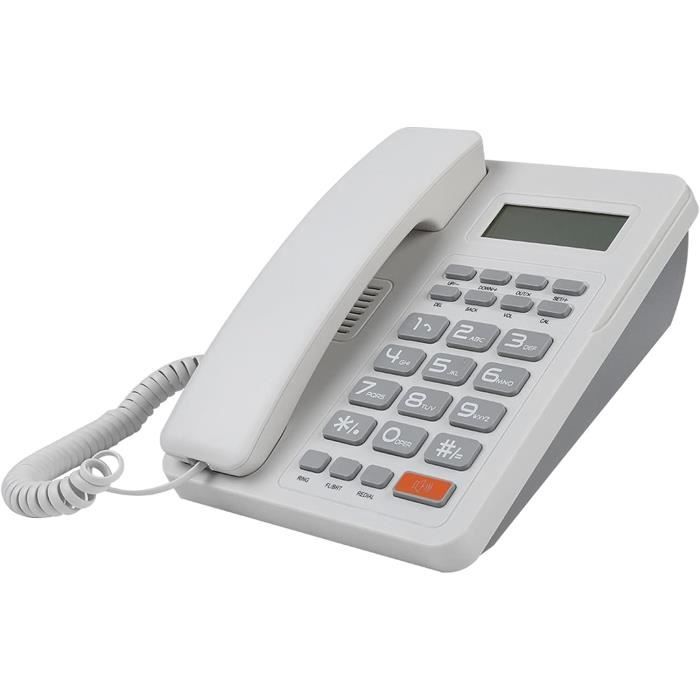 Téléphone Filaire,Abs Dtmf-Fsk Double Système D'Identification ...