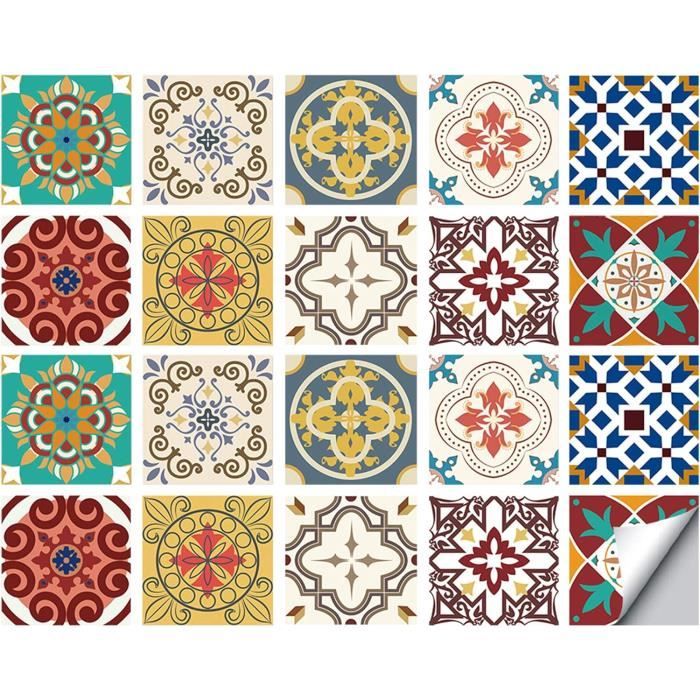 Carrelage Adhesif Mural Salle De Bain Etanche Autocollant Carreau ...