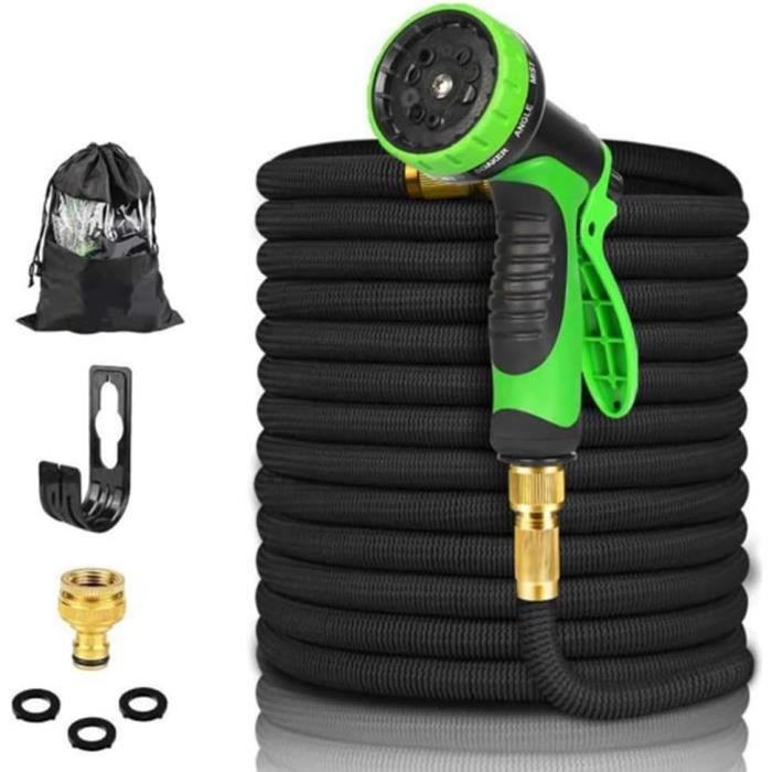 Garden Tuyau D'Arrosage Extensible Avec Buse De Tuyau À 9 Fonctions ...