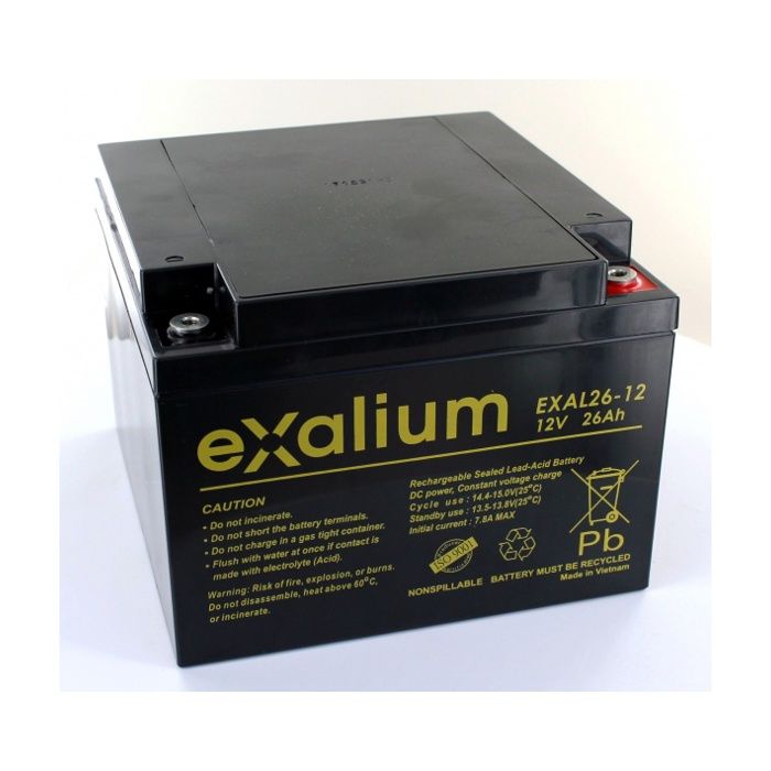 Batterie plomb Exalium 12V 26Ah EXAL26-12 - Cdiscount Bricolage