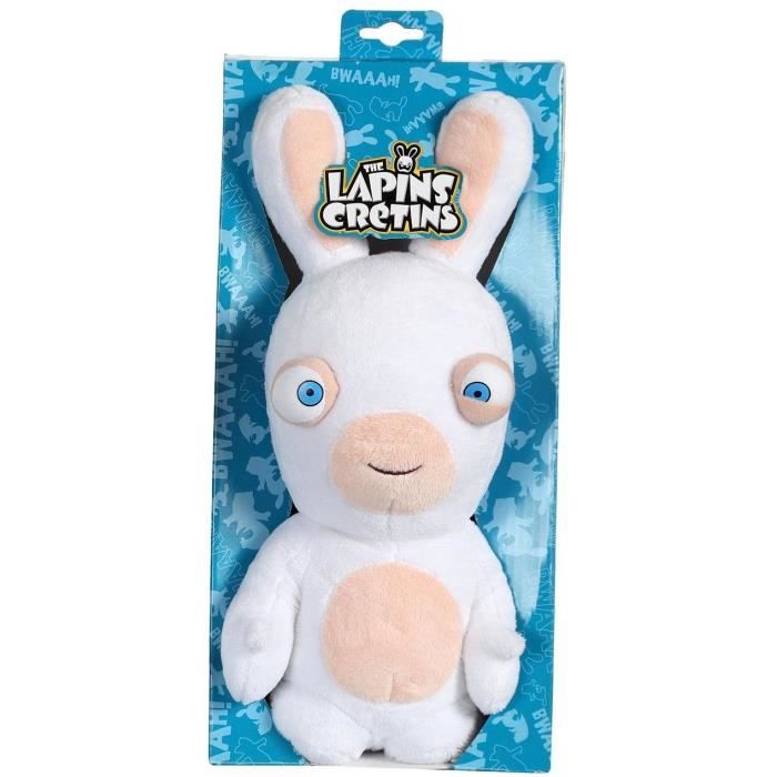 Gipsy Toys - Lapins Crétins Sonores - Bouche Fermée - 28 cm - Blanc ...