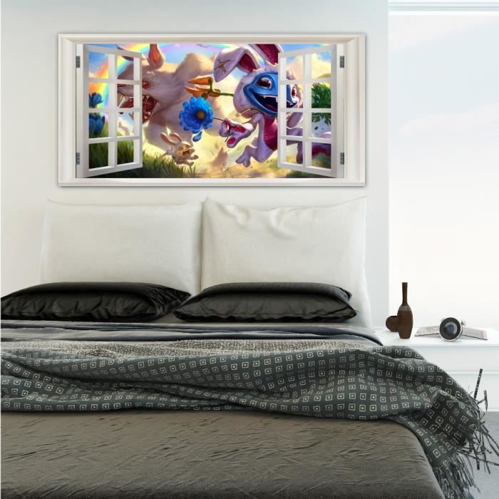 Stickers muraux enfant LOL League of Legends fizz et Teemo - Cdiscount ...