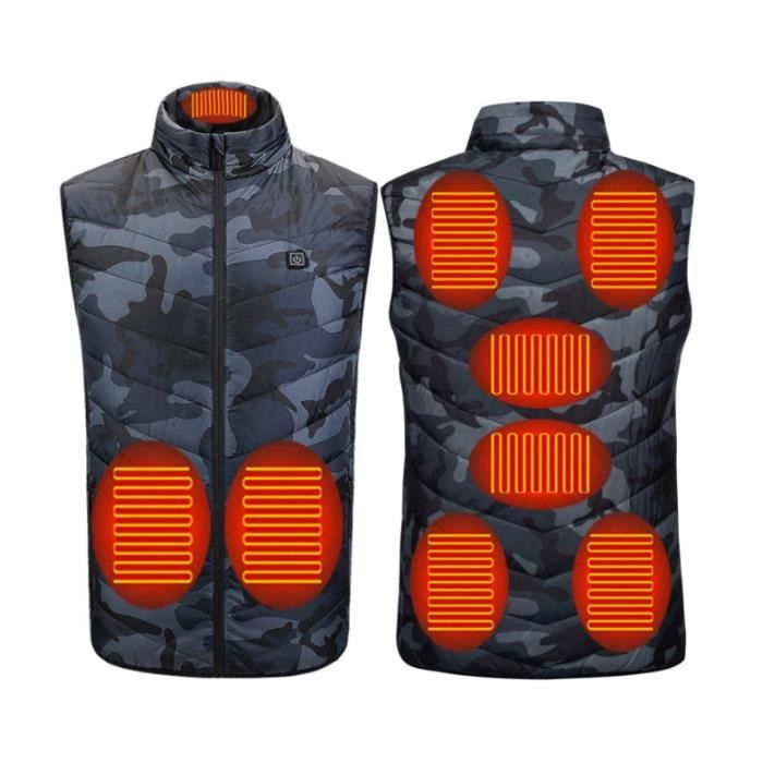 Gilet Chauffant pour Homme et Femme - Veste Chauffante électrique ...