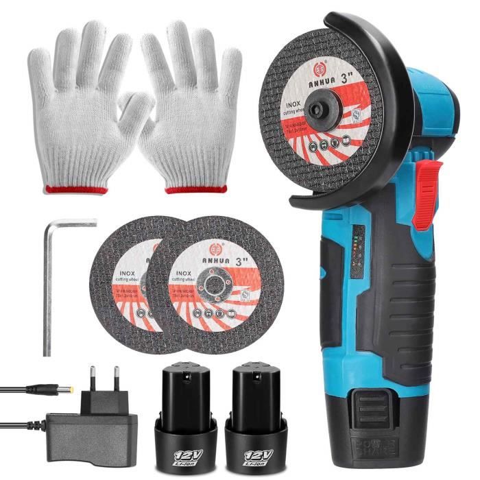 Mini Meuleuse D'Angle Sans Fil 19500RPM 12V Professional Disqueuse Sans ...
