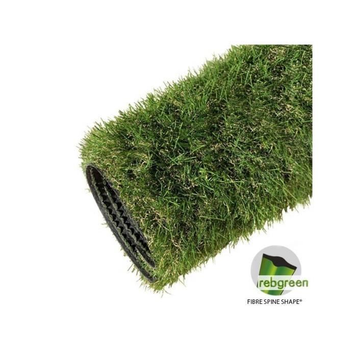 Gazon synthétique - RebGreen - Luxe 42mm - 15750 densité - 4 couleurs ...