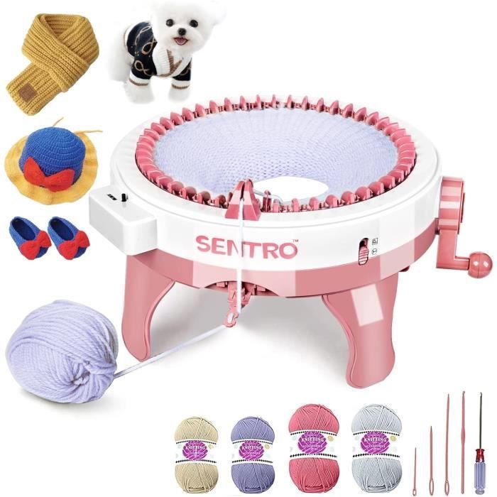 SENTRO Machine à tricoter, 48 aiguilles tisser rond, machines planche ...