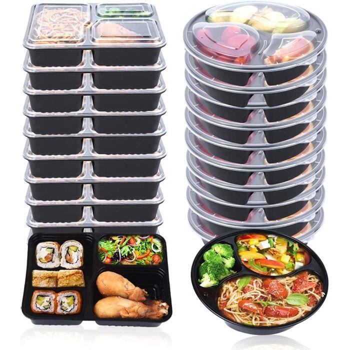 OITUGG Meal Prep Lot de 20-3 Compartiments Meal Prep Containers - Boite ...