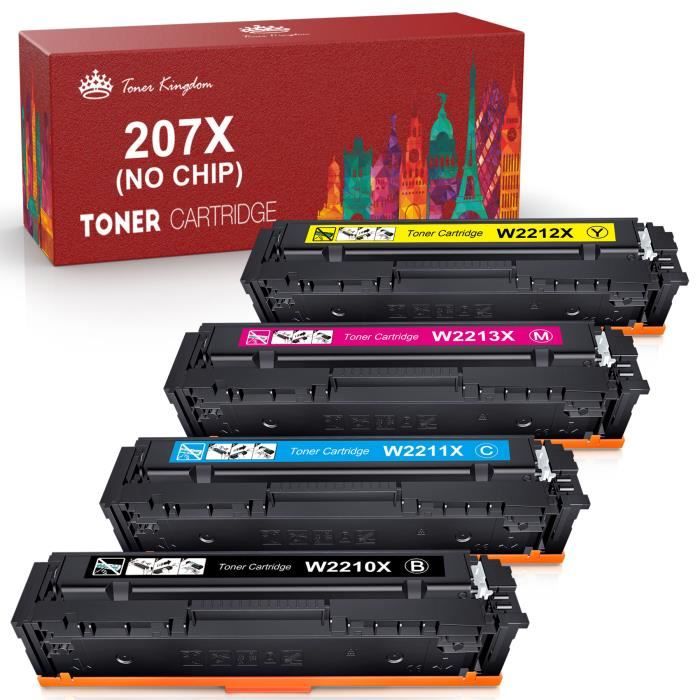 TONER KINGDOM 207X 207A 4 Cartouches de Toner Compatible pour HP 207A ...
