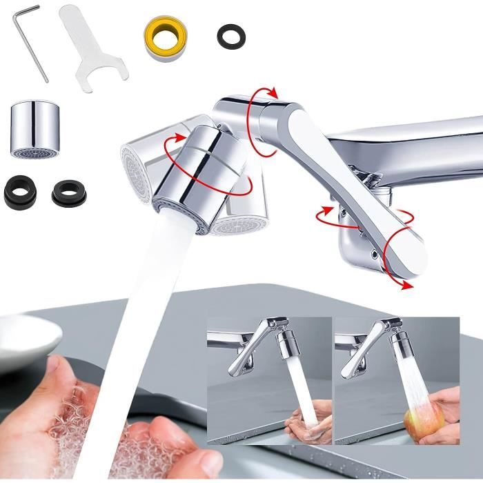 Embout Robinet,Cuisine,Adaptateur Robinet Cuisine,1440 Degrés Robinet À ...