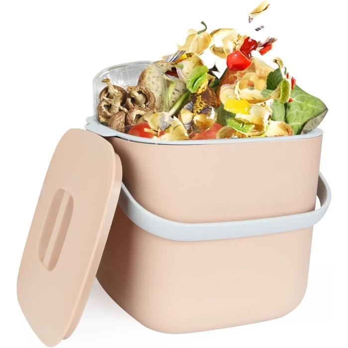 Poubelle À Compost Pour Déchets Alimentaires De Cuisine, 6,5 L, Pour ...
