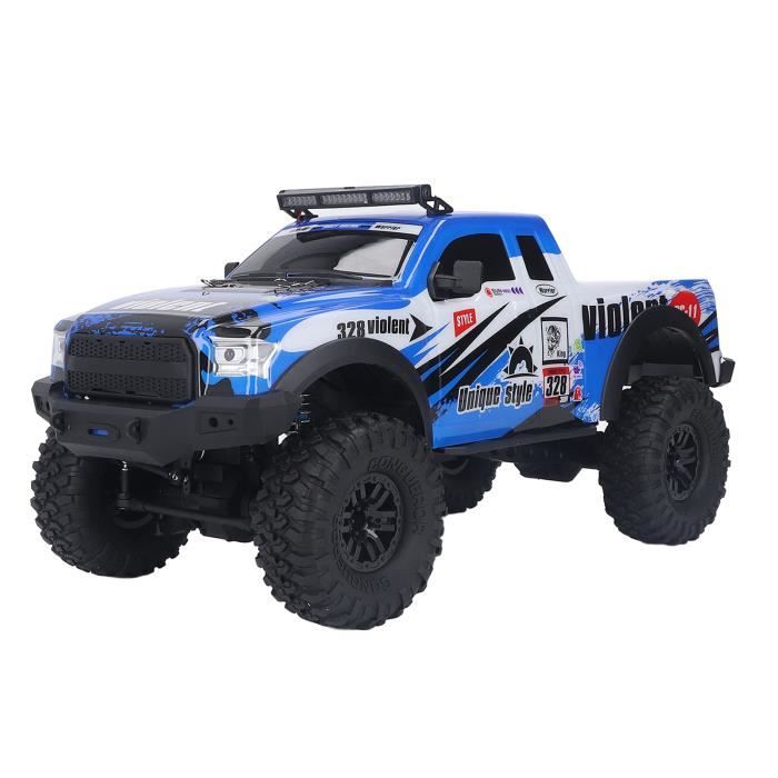 VGEBY RC Climbing Car RC Crawler 1/10 Échelle 2.4GHz 4WD Lumière LED ...