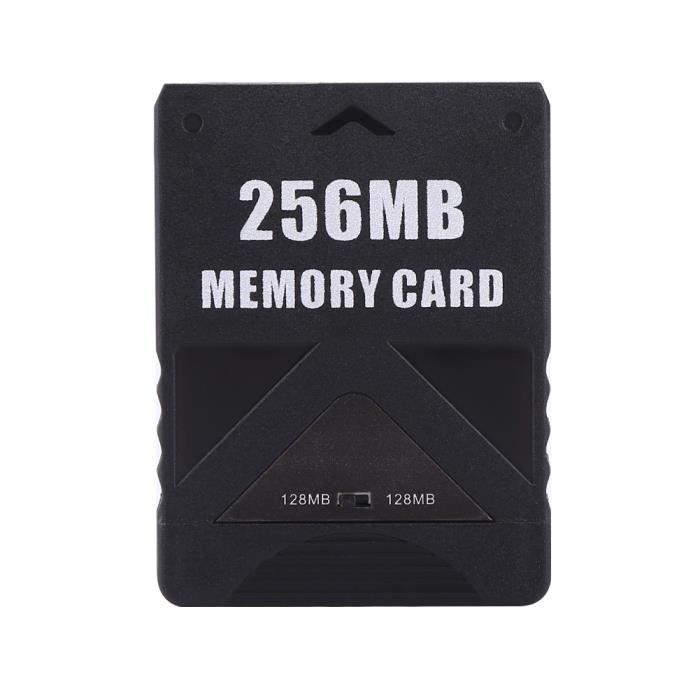 LEC Carte Mémoire Memory Card 256Mo Noir pour PS2 Playstation2 HB042 ...