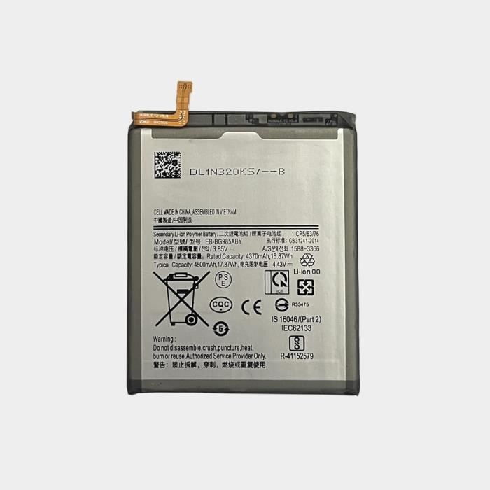 Batterie De Rechange Eb-Bg985Aby Compatible Avec Samsung Galaxy S20 ...