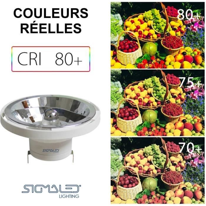 SPOT LED AR111 G53 14W (équivalent 120W halogène) - 1000 lumens ...