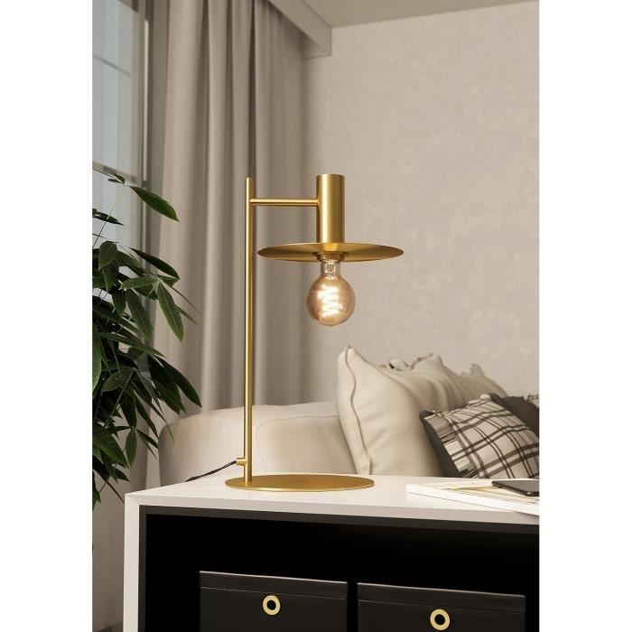 Lampe De Table Escandell, Lumière De Chevet Élégante, Luminaire À Poser ...