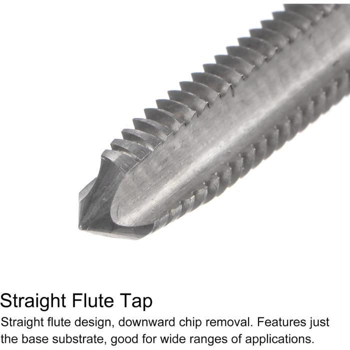 Taraud & Embout Ensembles, M6 X 1 H2 Droit Cannelure Machine Fil Taraud Fraisage 125Mm Extra ...