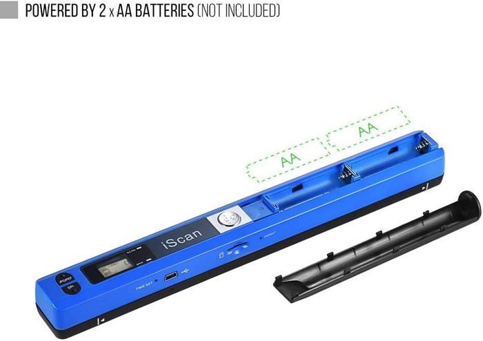 SCANNER-Blue iScan Scanner de Documents de Poche Portable, 900DPI USB ...