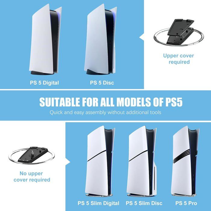 Support PS5 Slim, compatible avec la PlayStation 5 : accessoires fins ...