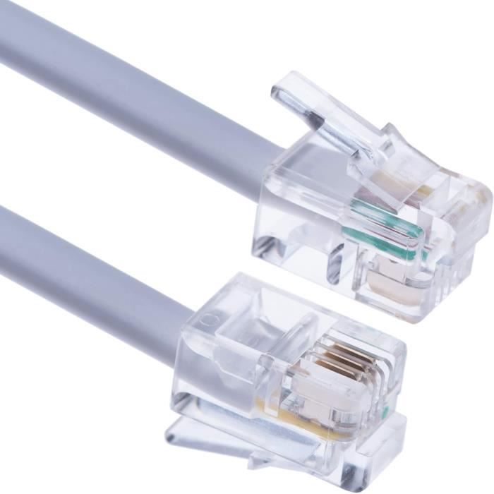 Téléphone Câble Téléphonique Frisée Fil De Combiné Enroulée Spirale 2 ...