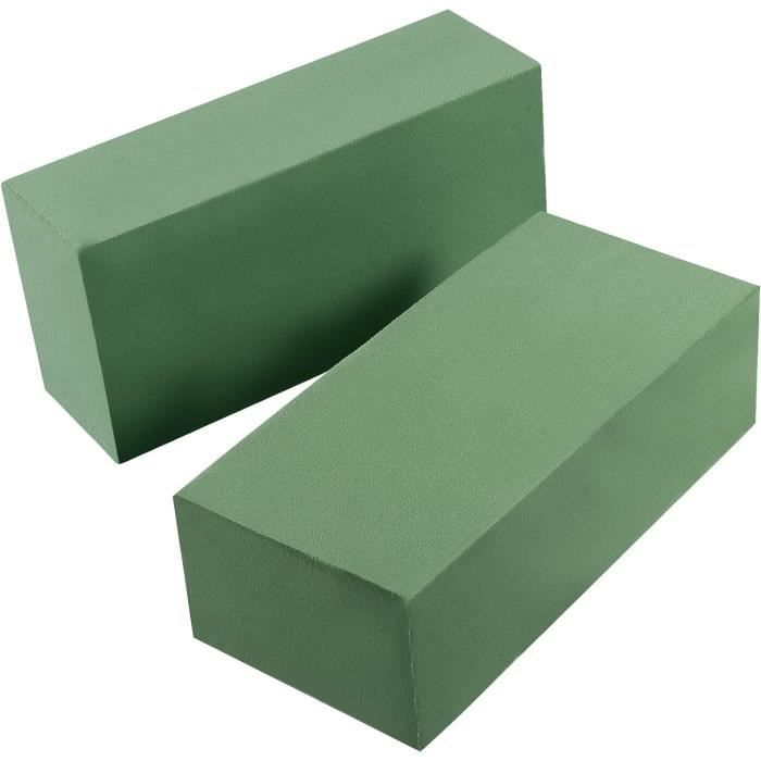 PINGEUI Lot de 8 Briques en Mousse Florale Verte, Bloc de Mousse de ...