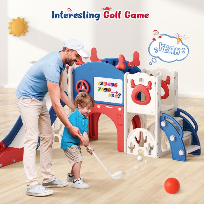 TTLIFE 7 en 1 Toboggan Bebe,Toboggan Exterieur Interieur Enfant ...