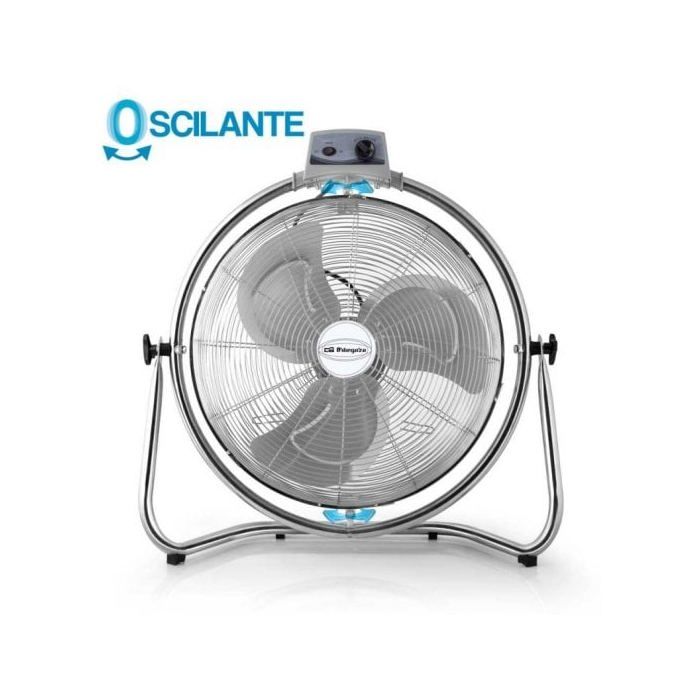 Ventilateur de Sol - Obergozo - PWO1952 - 135W - Acier inoxydable - Ø ...