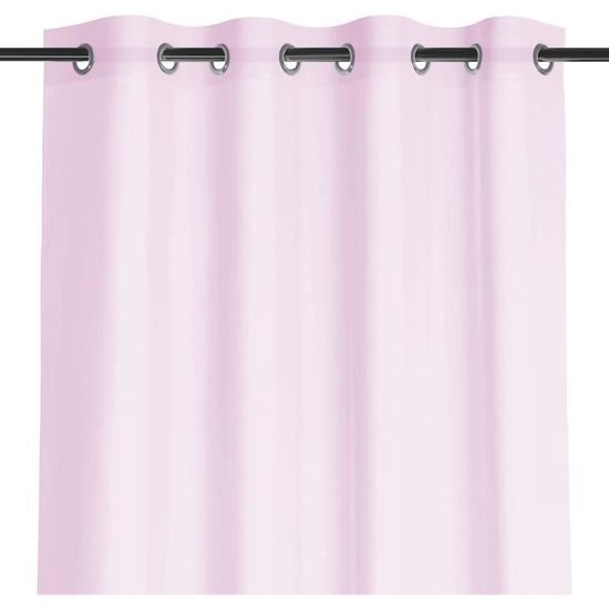 Rideau 140 X 250 Cm 1 Pièce Rideau Semi-Transparent Lunare Rose[n11837 ...