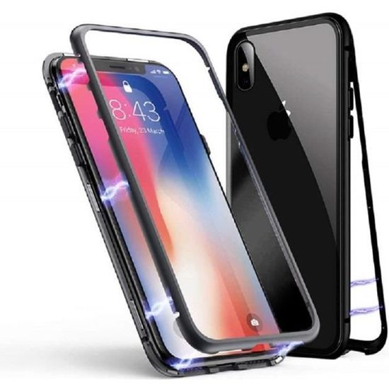 Coque iPhone XR - Antichoc - Magnétique - Verre Trempé - Protection ...