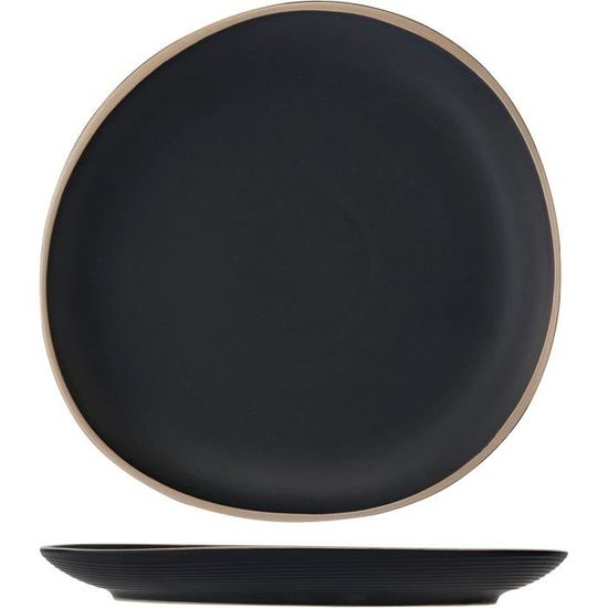 Assiettes Plates - & Assiette Plate Galloway Noir-d 26cm-lot 4 ...