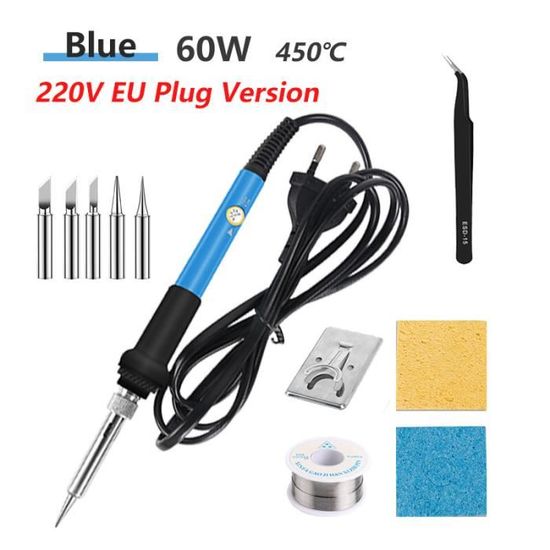 Poste a souder,Ensemble de fer à souder électronique avec support de soudure 220V,pour ...