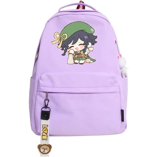 Anime Genshin Impact Sac À Dos Venti Diluc Daypack Fischl Bookbag ...