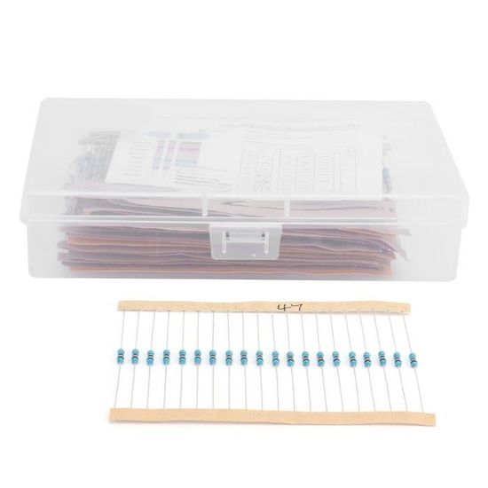 ROM Kit d'assortiment de résistances 600 pièces 30 valeurs 1% ...