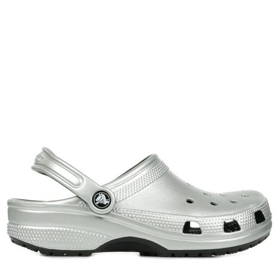 Sabots - Crocs - Classic Metallic Clog - Gris - Silver metallic ...