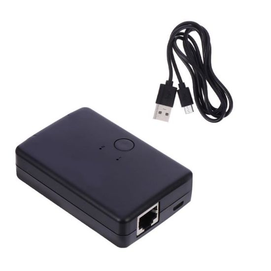 Commutateur réseau 2 ports Internet Splitter Hub Portable Travel SWITCH ...