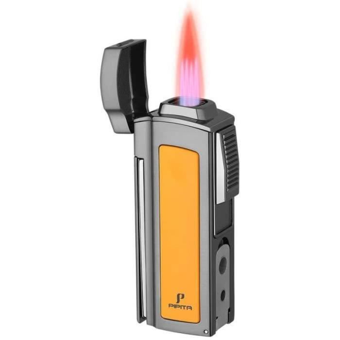 Jet Flamme Briquets Allume Cigare Tempete Chalumeau Gaz Butane ...