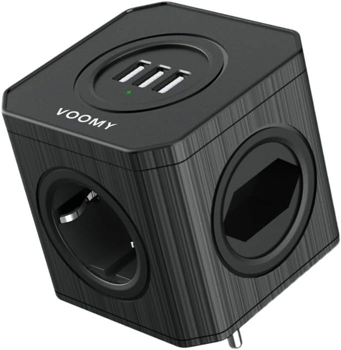 Multiprise Murale Cube 7 en 1, Prise Multiple avec USB, Multiprise Electrique 4 Prises et 3 USB ...