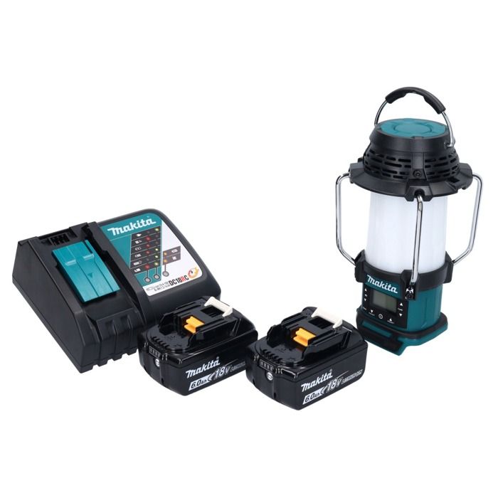 Radio sans fil FM 360° - Makita - DMR 055 - 18 V - 2x Batteries 6,0Ah ...