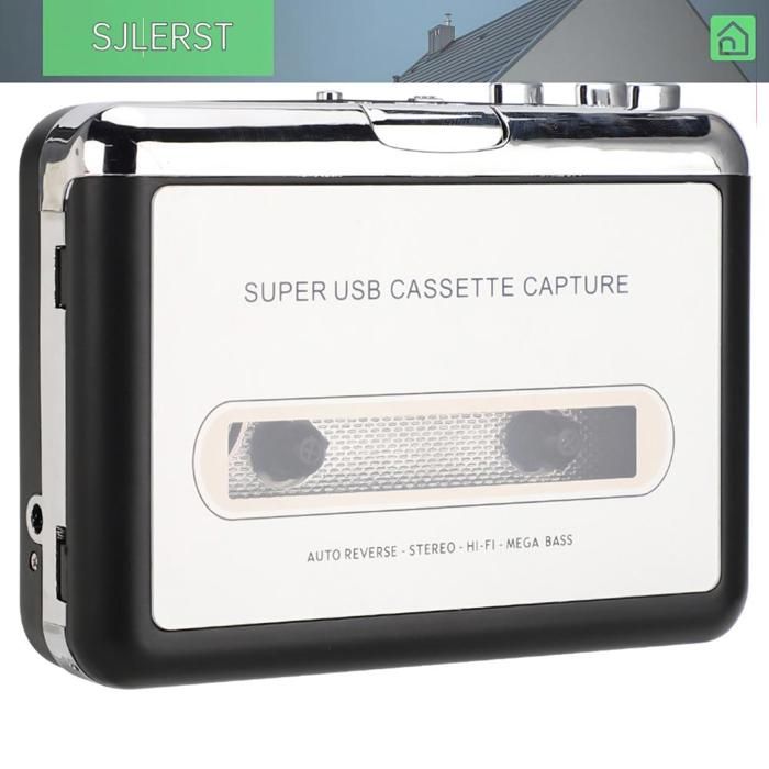 USB Cassette Converter Tape en Lecteur MP3 Portable Porting Tape USB ...