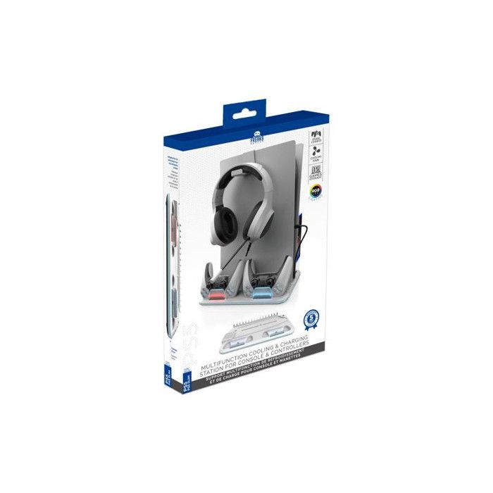 Station Ventilée RGB et Charge pour PS5/PS5 Slim - Blanche + Goodies ...