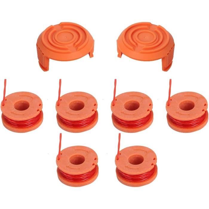 , Lot De 6 Bobines De Fil Pour Débroussailleuse Avec 2 Pièces De Couvercle[w2146] - Cdiscount Jardin