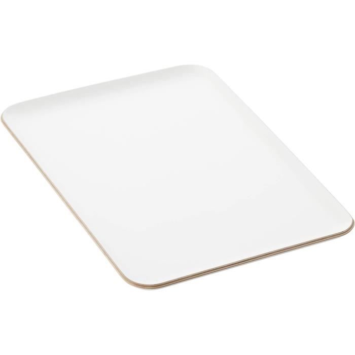 Plateau De Service,Decoratif,Plateau Repas À Servir,Rectangulaire,Blanc ...