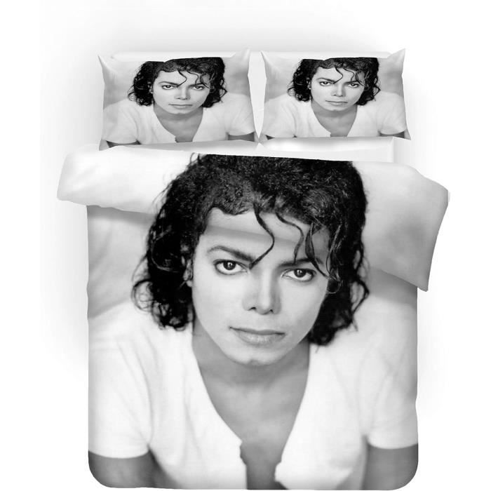 Michael Jackson Parure De Lit En 3 Pièces Avec Housse De Couette Et ...