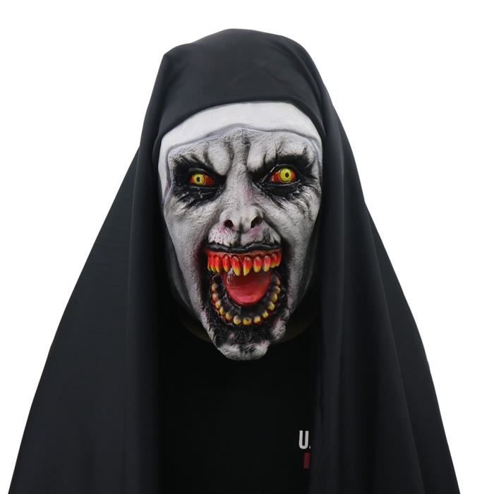 Halloween Props The Conjuring 1 Diable Nun Horreur Masques Avec Wimple Costume Cdiscount Jeux Jouets